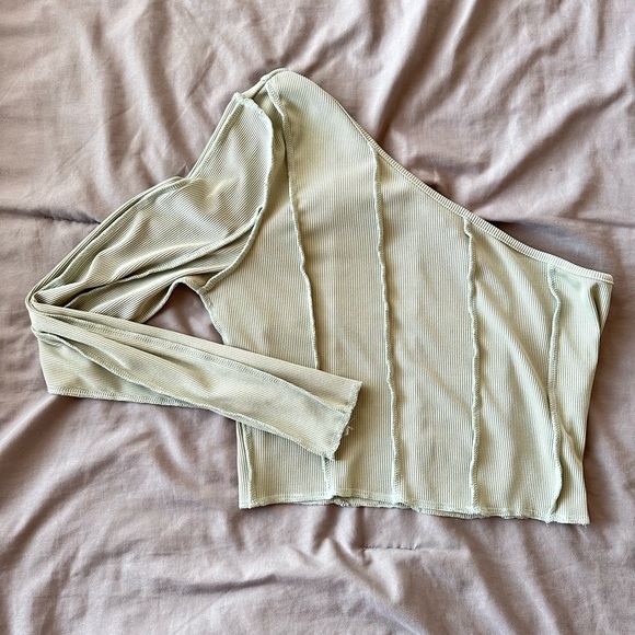 SHEIN | Tops | Super Cute One Shoulder Sleeve Crop Top | Poshmark
